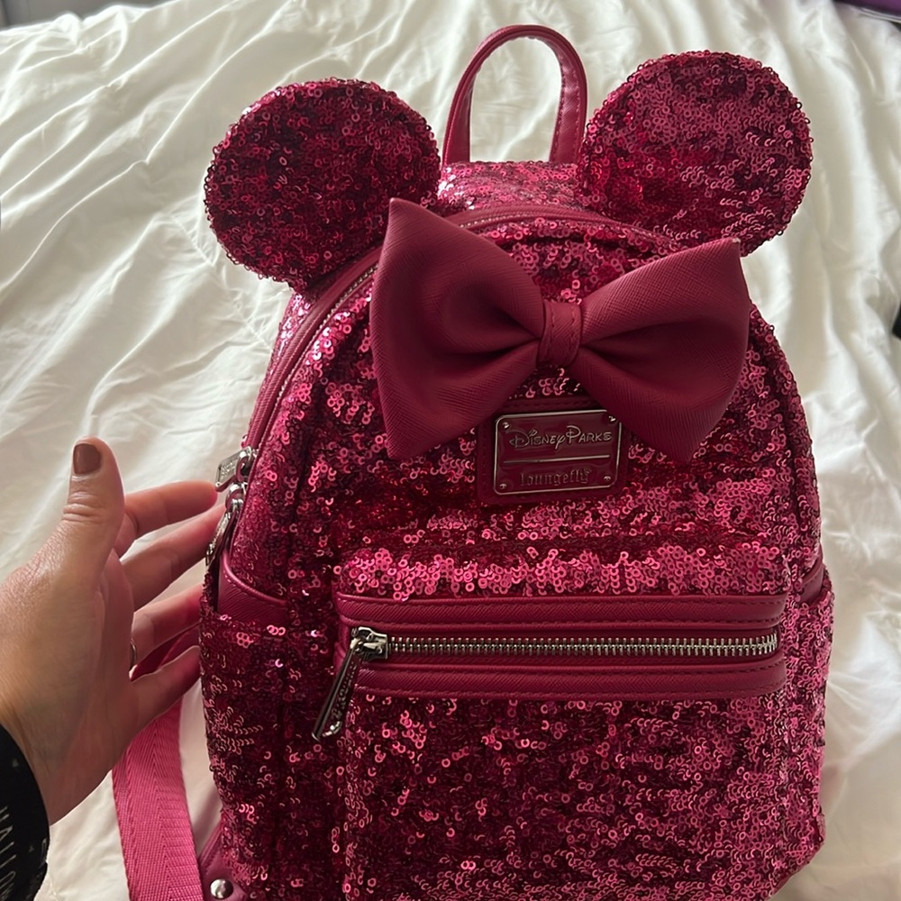 Original Hot Pink Loungefly Backpack From Disney Worl… - Gem